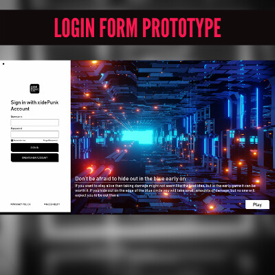 ArtStation - Login Form Prototype