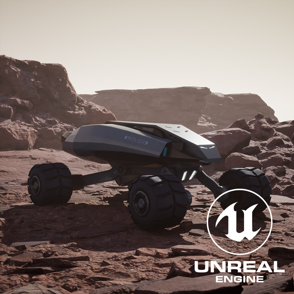 ArtStation - Futuristic Rover Unreal Engine 4 Asset