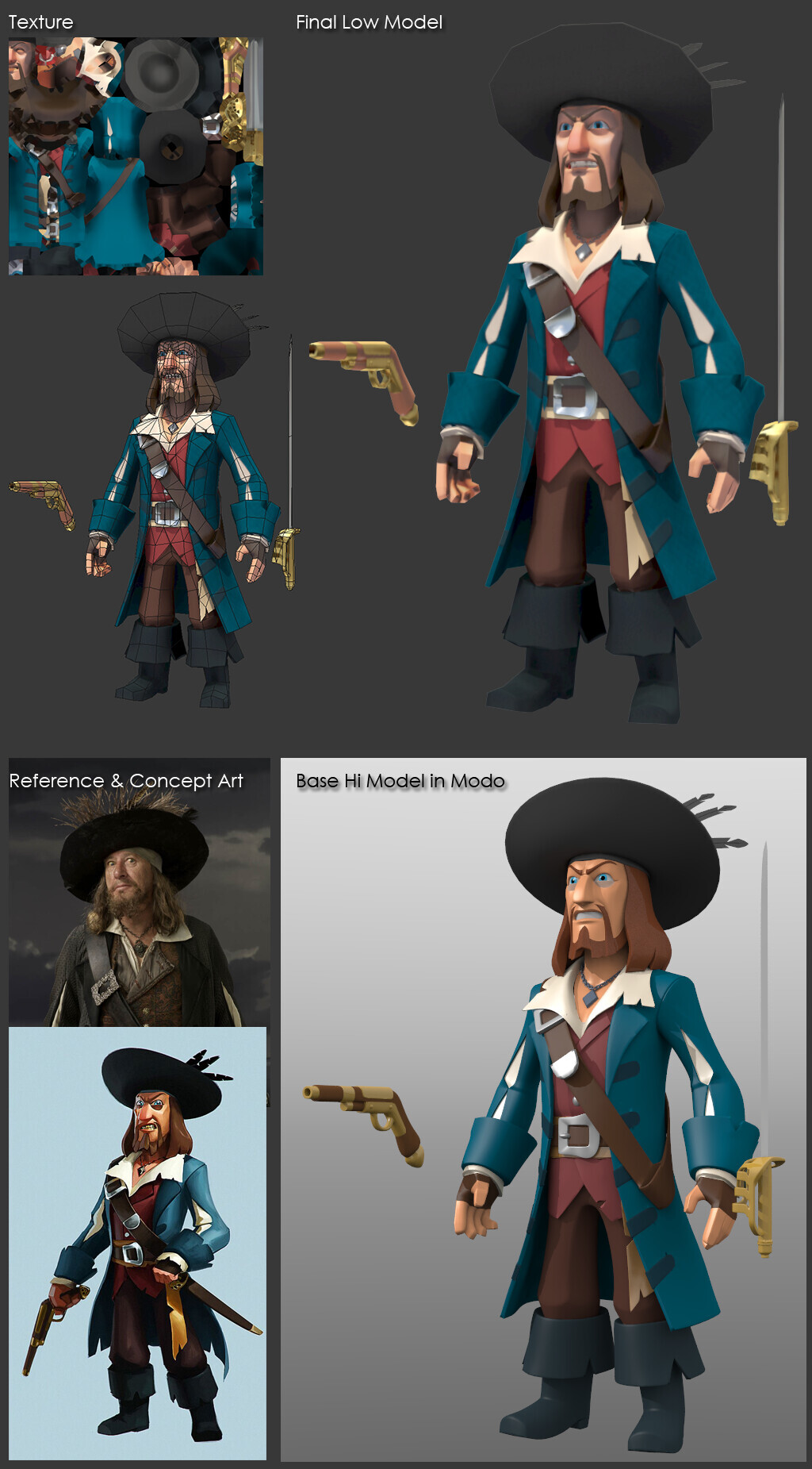ArtStation - Unpublished Pirates Game Characters