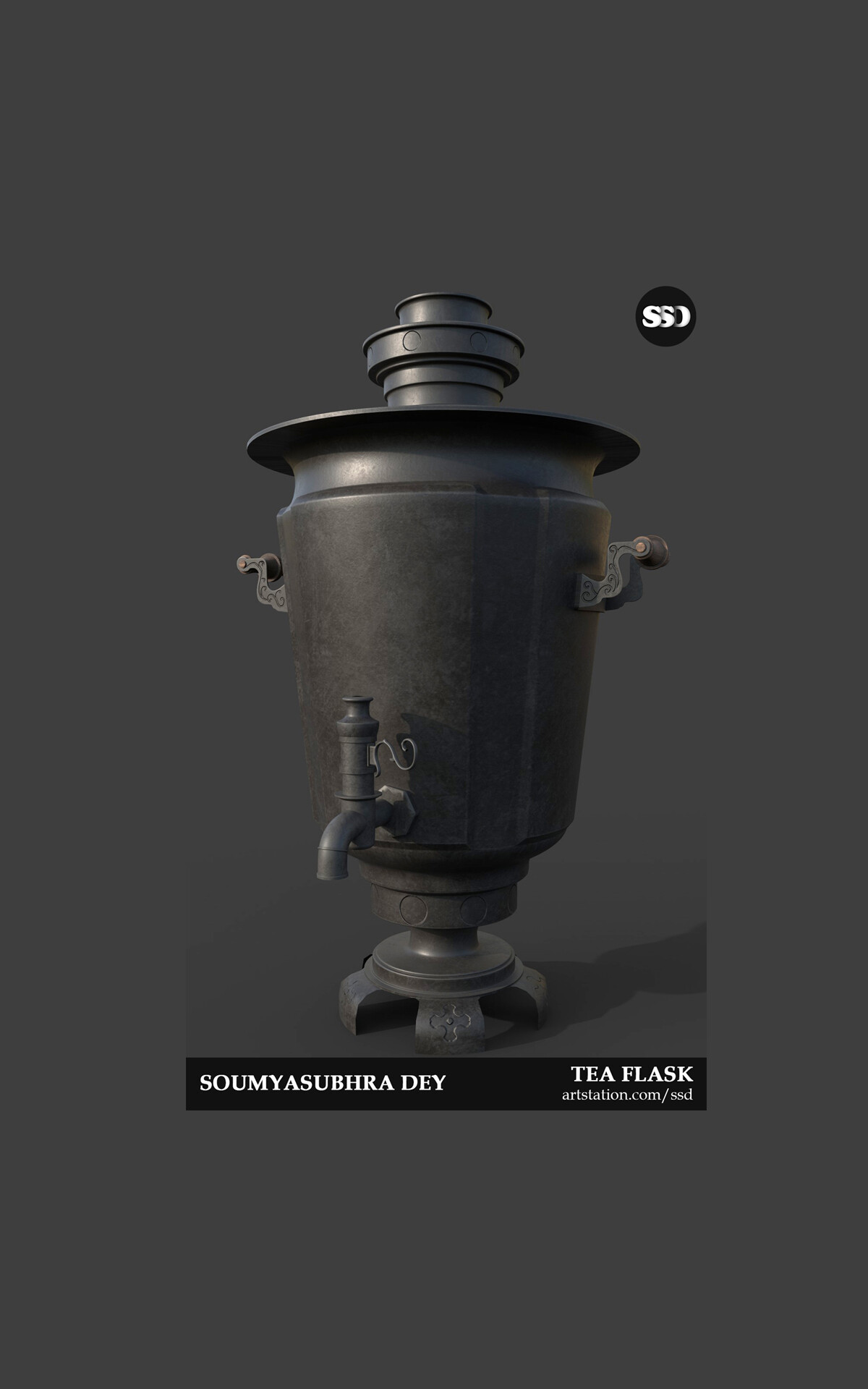 ArtStation - Antique Tea Flask