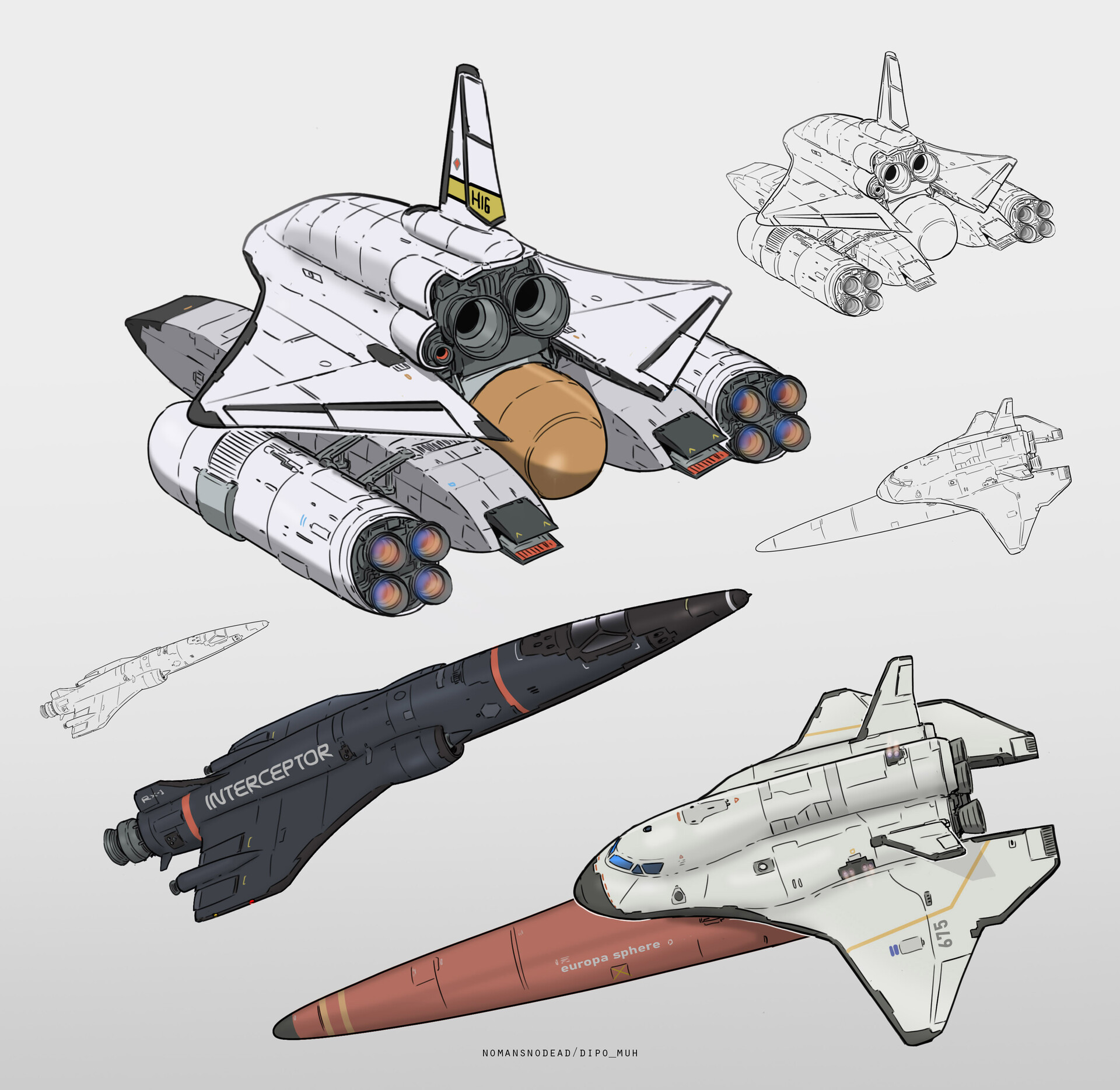 ArtStation - Flying things compilation