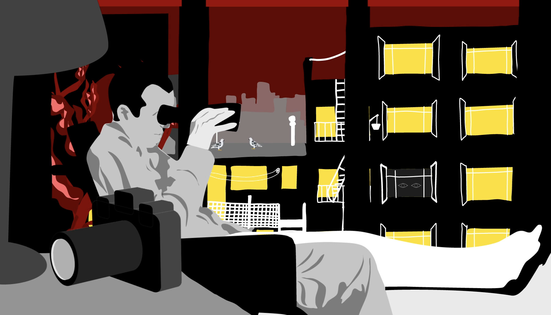 ArtStation - Rear Window Title Sequence