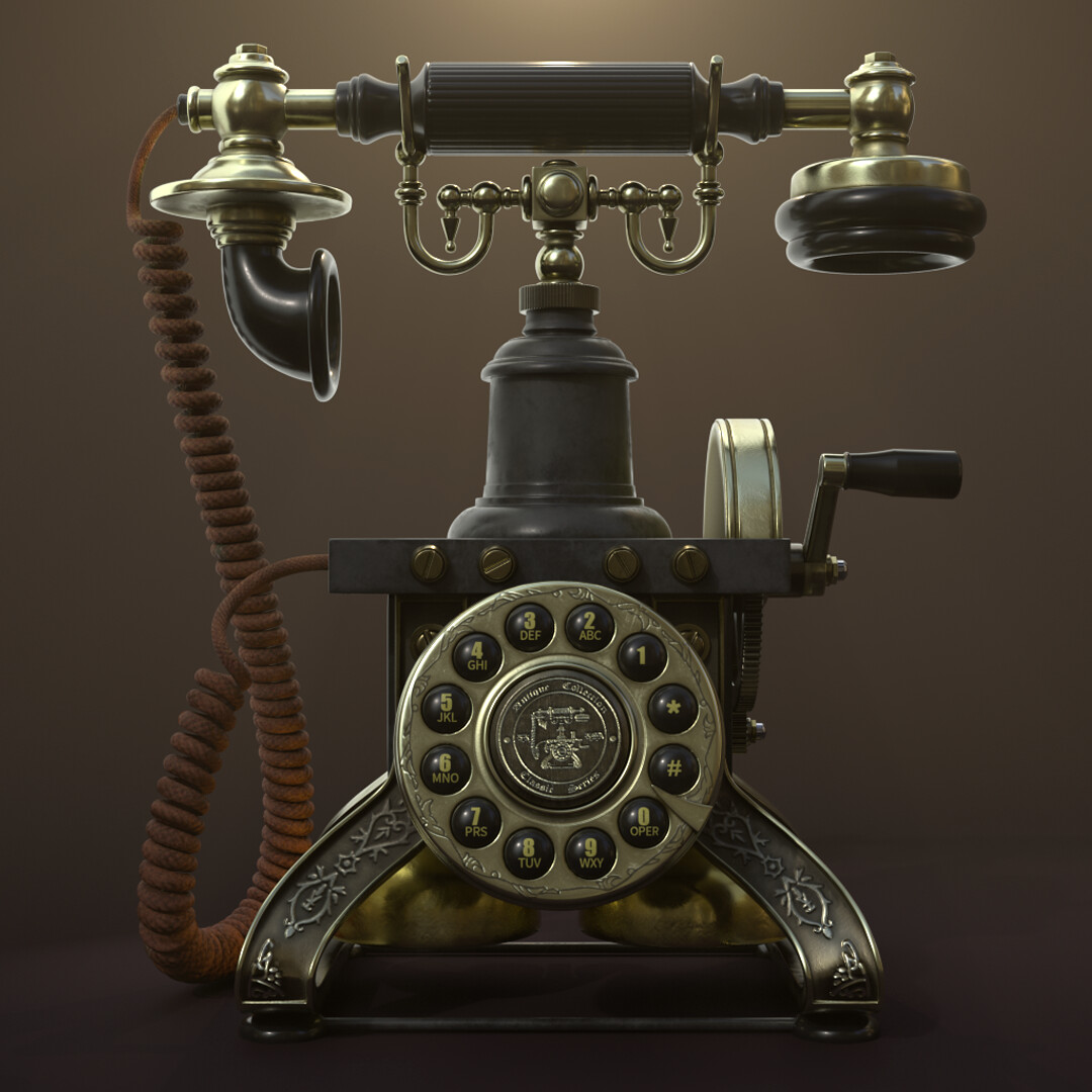 ArtStation - Steampunk Telephone