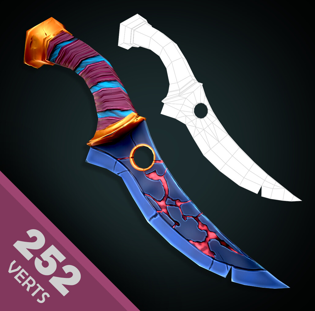 ArtStation - Lowpoly Dagger
