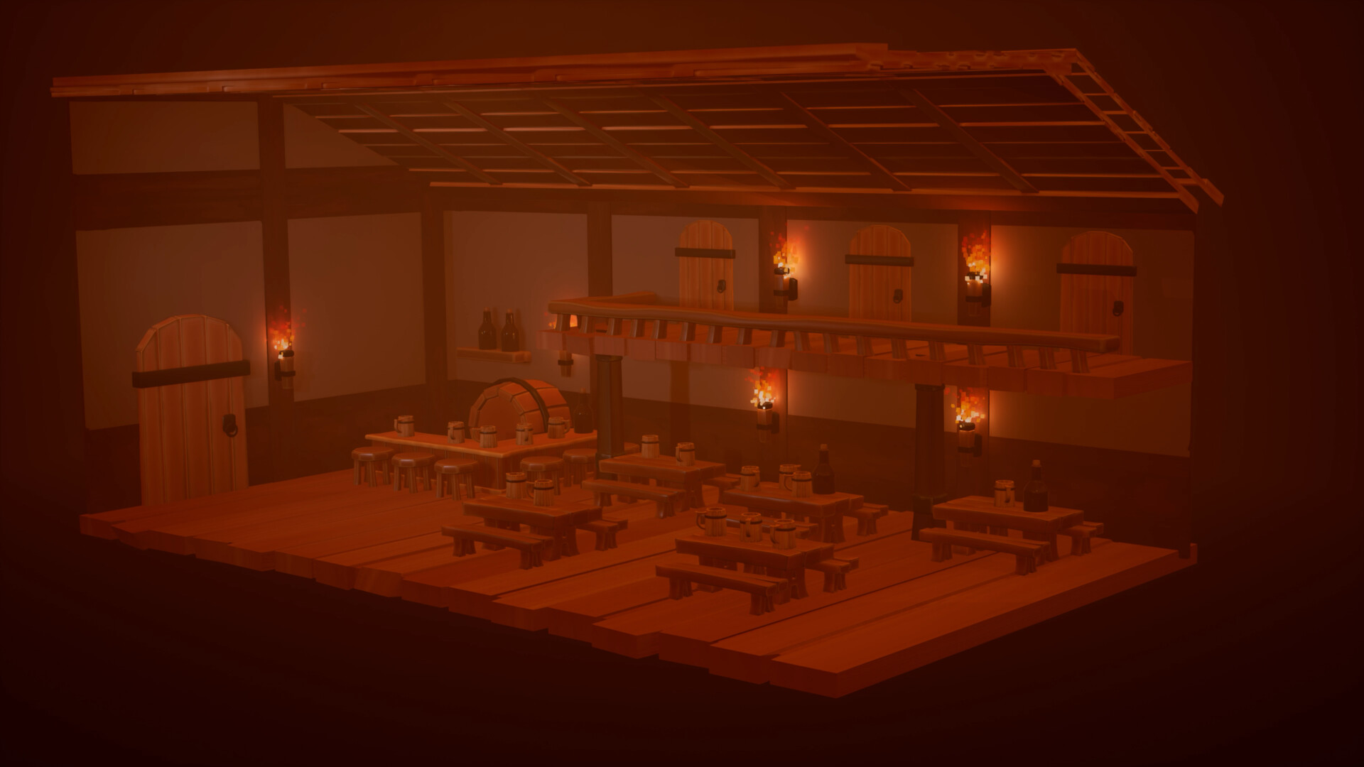 ArtStation - Stylized Medieval Tavern