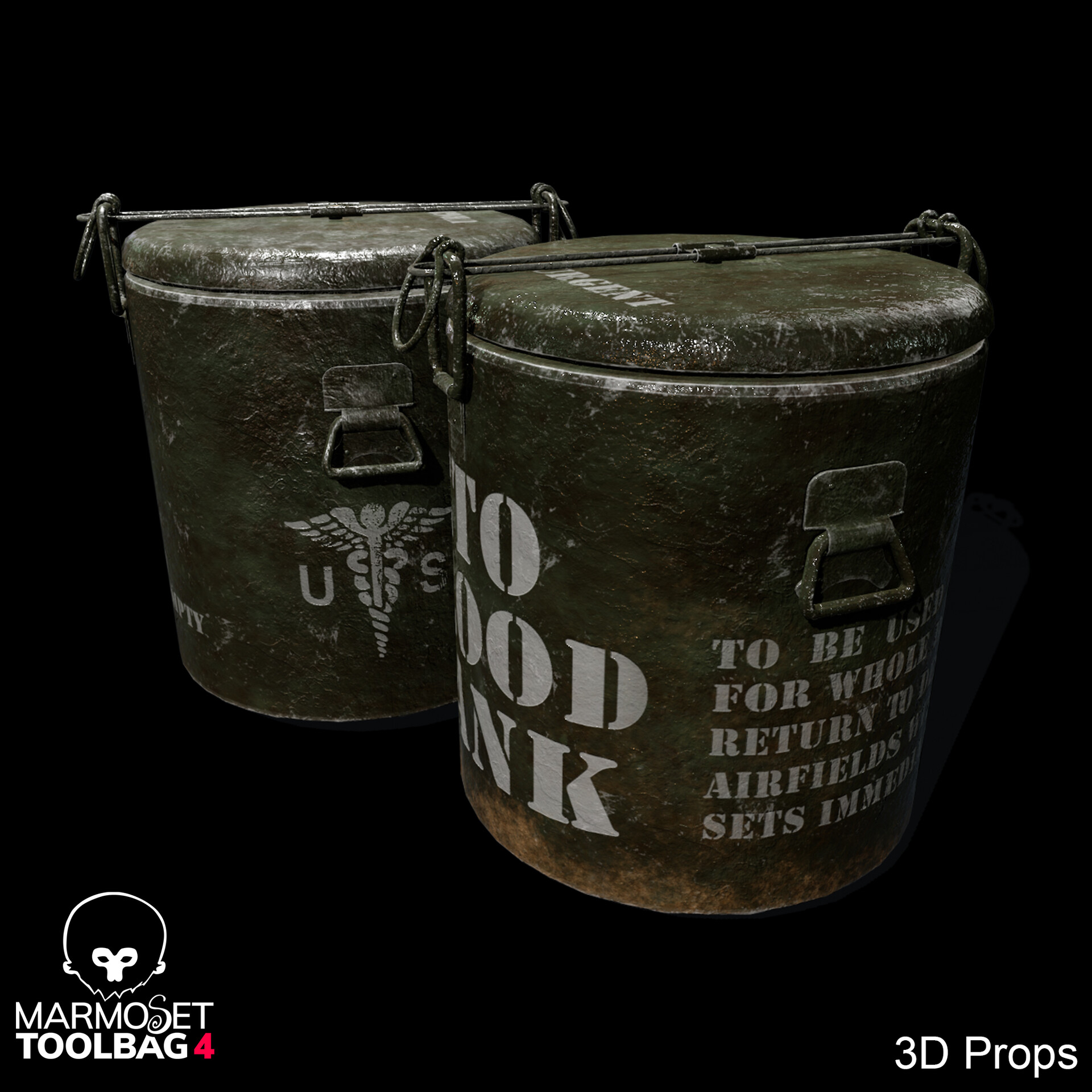ArtStation - Original U.S. WWII ETO Blood Bank M-1941 Mermite Can Dated ...