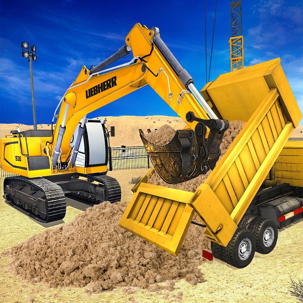 ArtStation - Construction / Excavator Crane Simulator Game UI