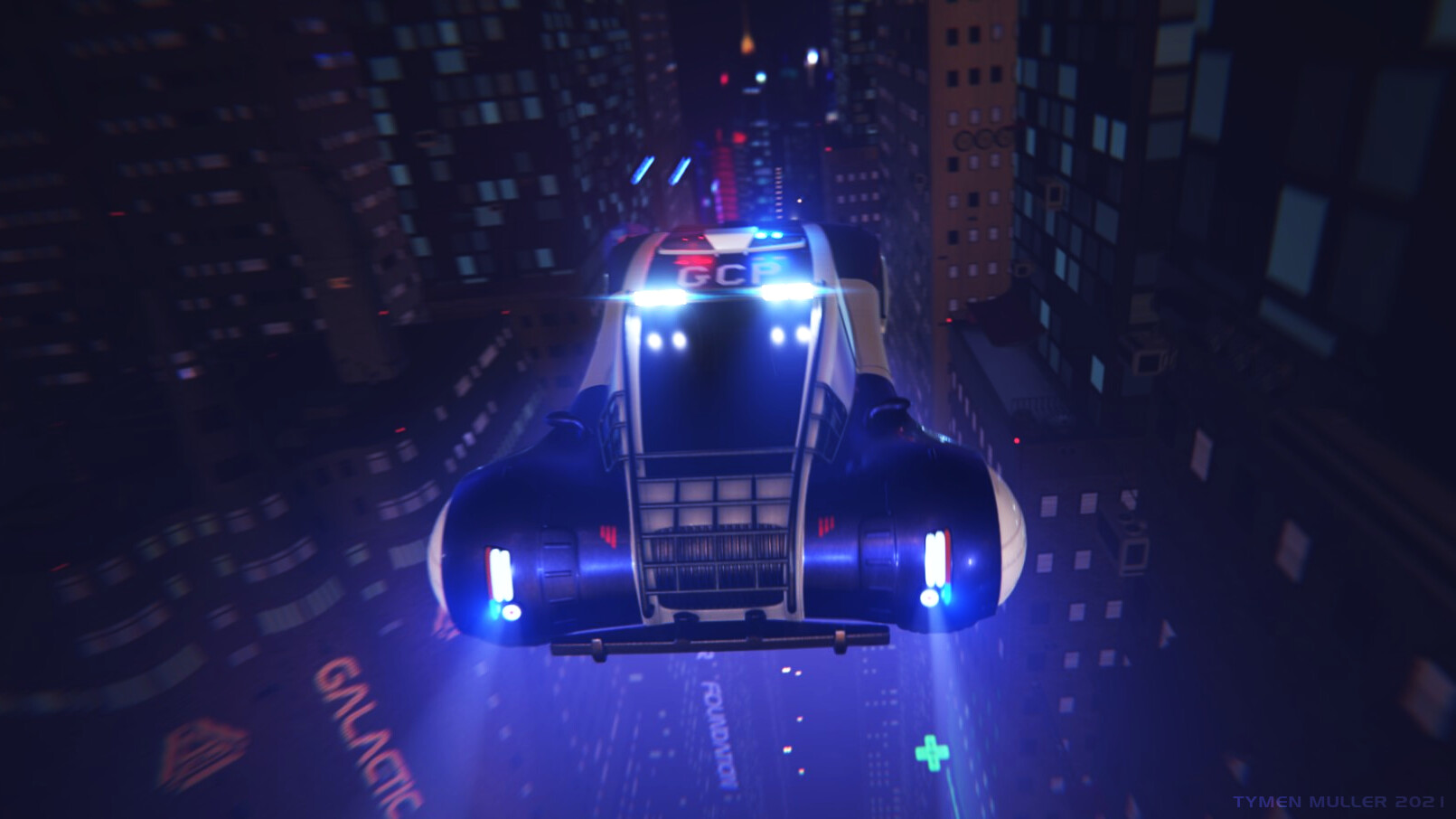 ArtStation - Hover Patrol Car