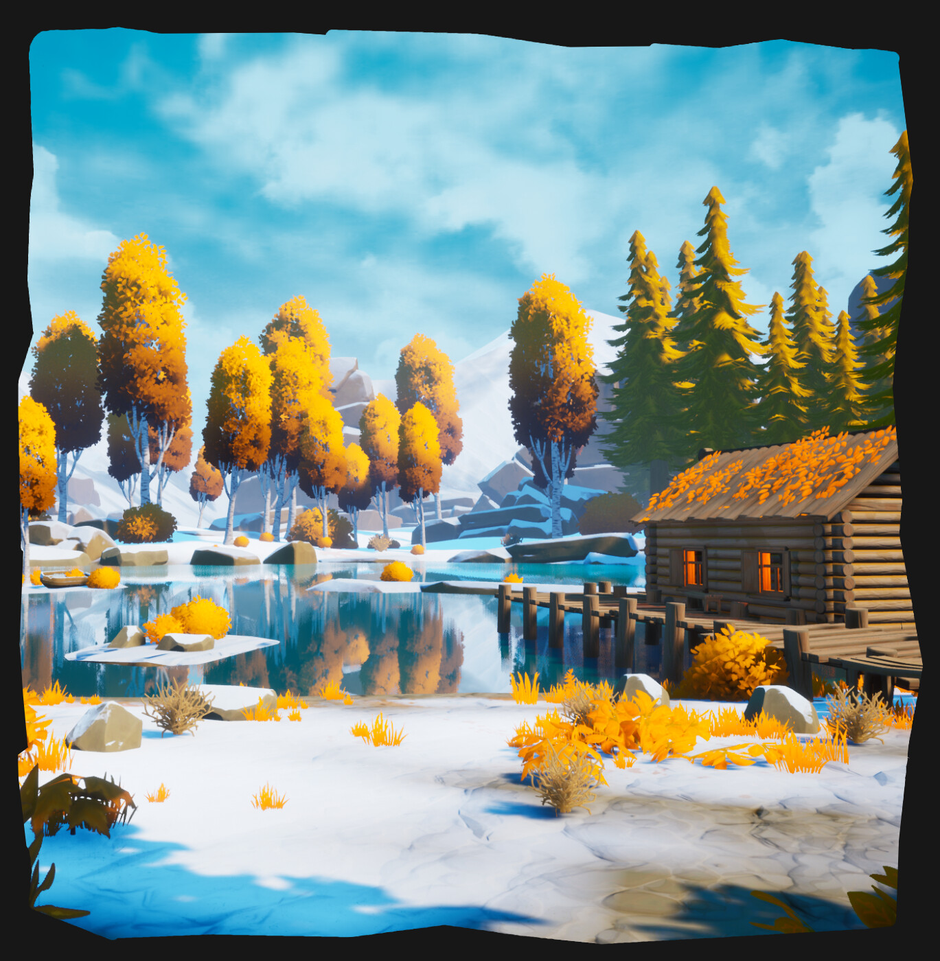 ArtStation - Stylized Autumn Lake - Unreal Engine