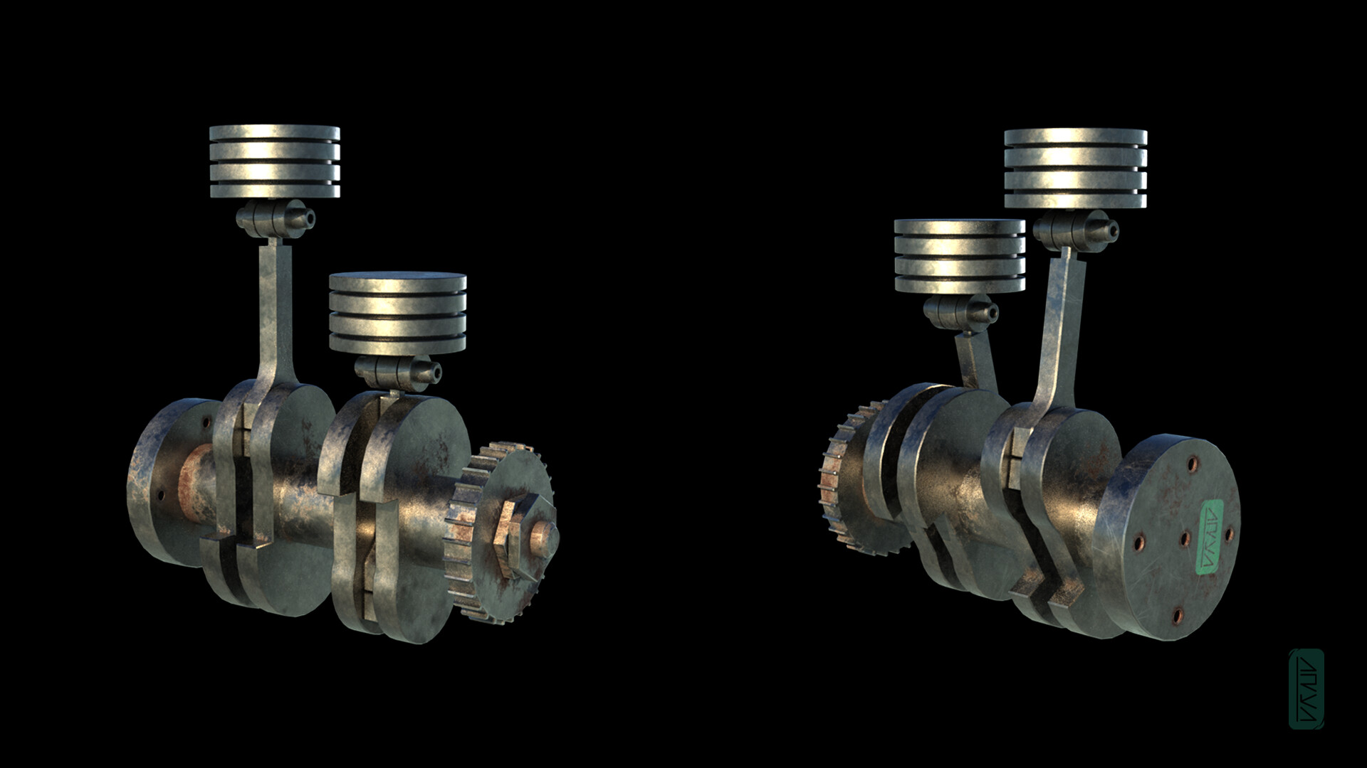 ArtStation - Motor mecânico - Training modeling, animation ...