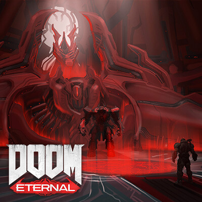 ArtStation - DOOM Eternal - Dark Lord Throne Room
