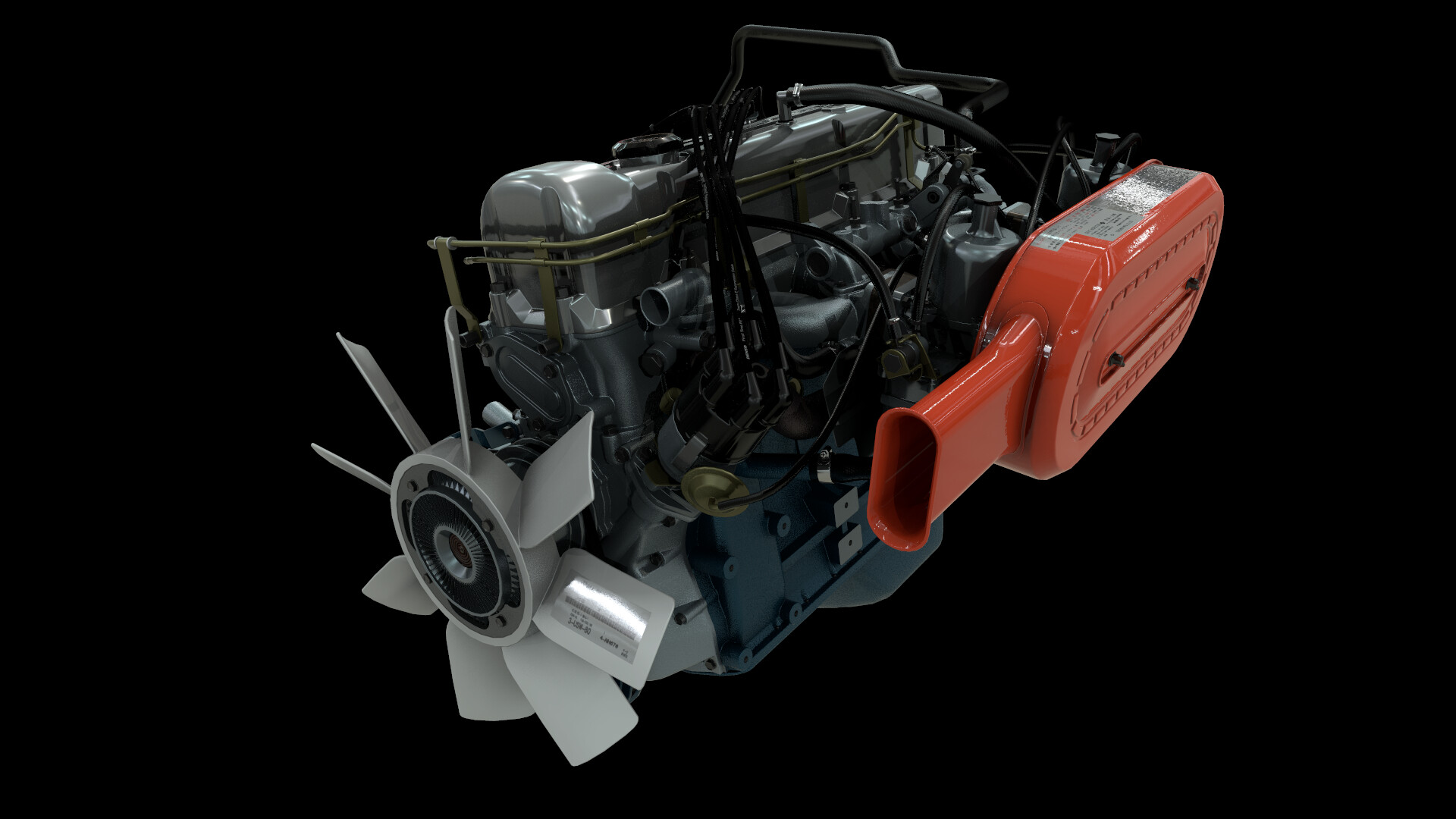ArtStation - Nissan L20 Engine