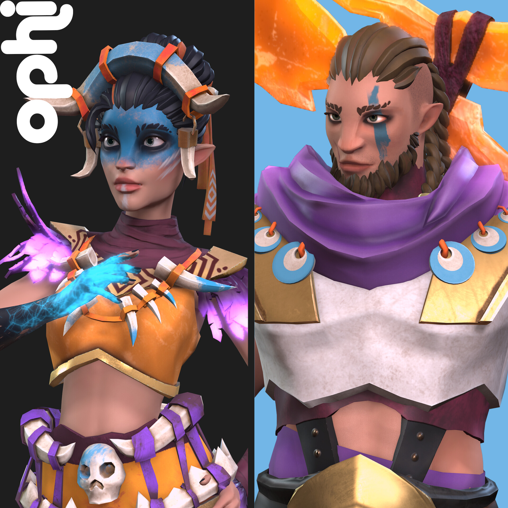 ArtStation - Characters for Ophi