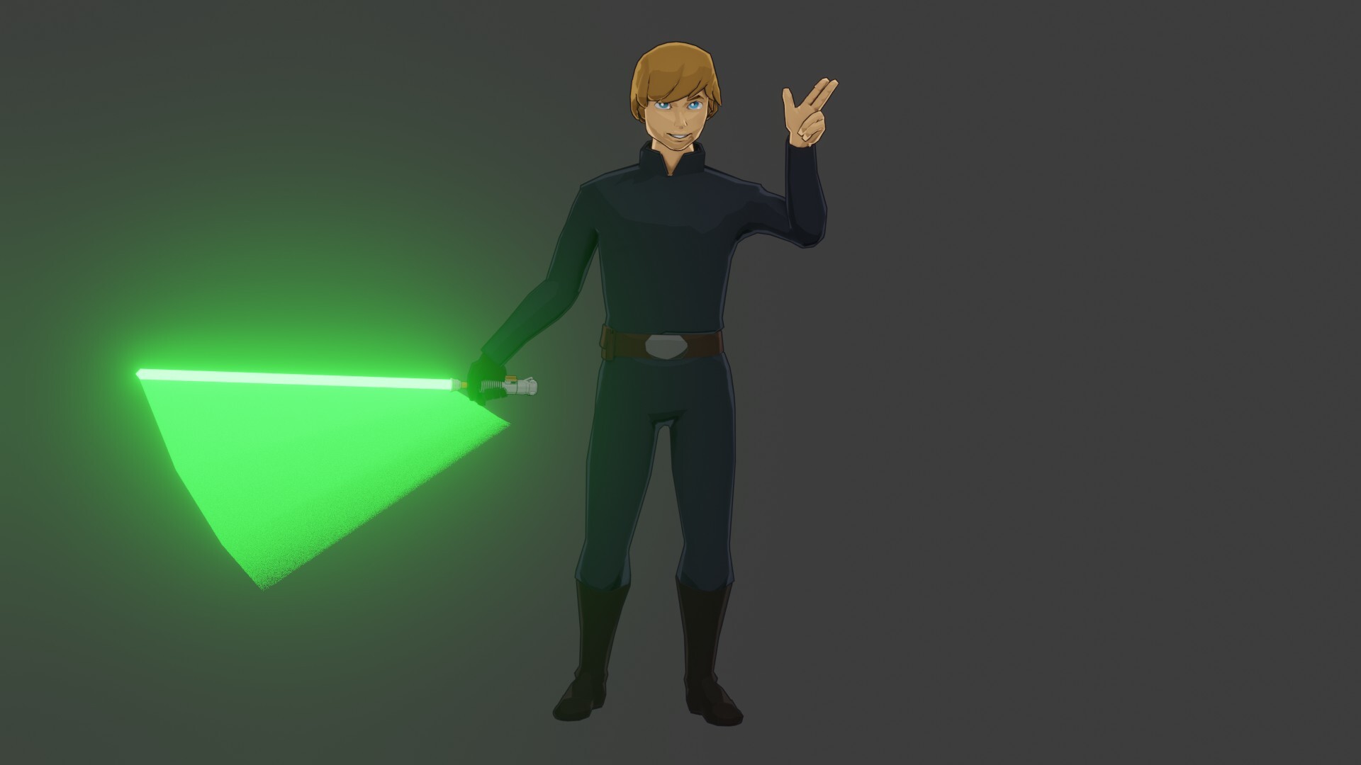 ArtStation - Luke Skywalker Rigged Model and Animations