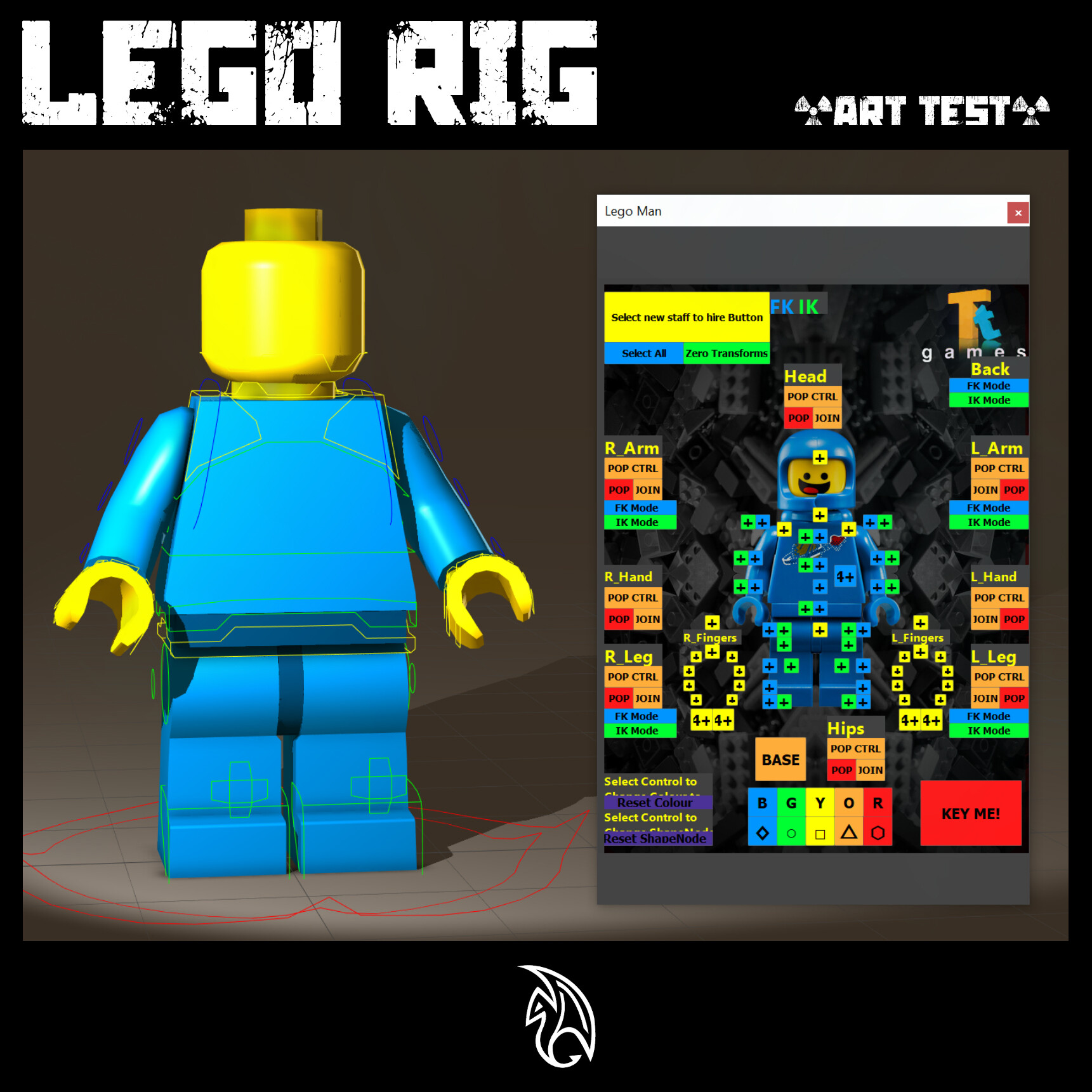 ArtStation - Lego Man Rig (Art Test)