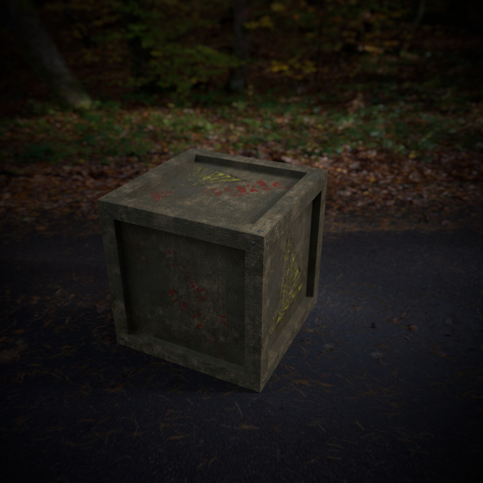 ArtStation - wooden Box/Create containing explosives remastered 2021