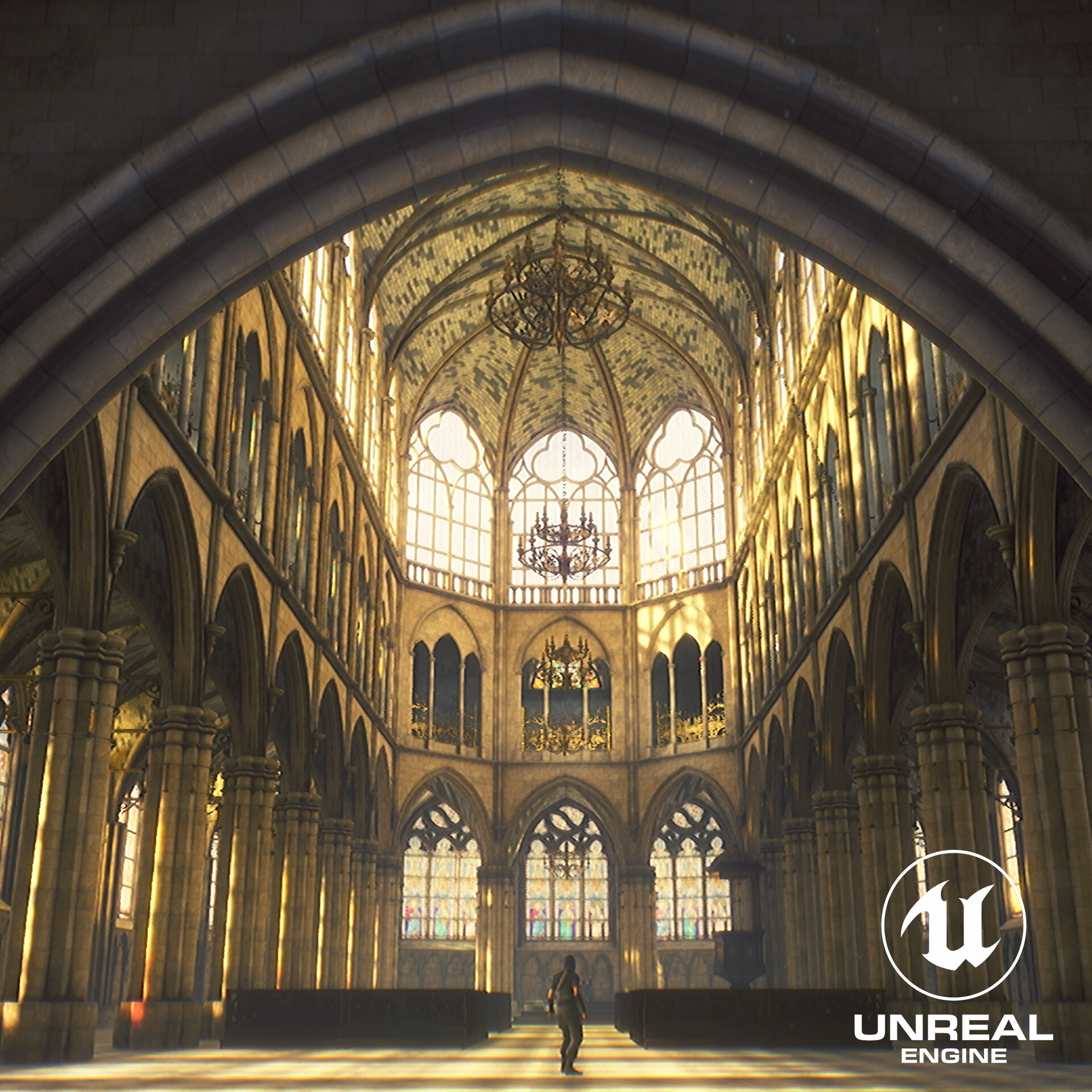 ArtStation - Cathedral Interior Environment - Unreal Engine