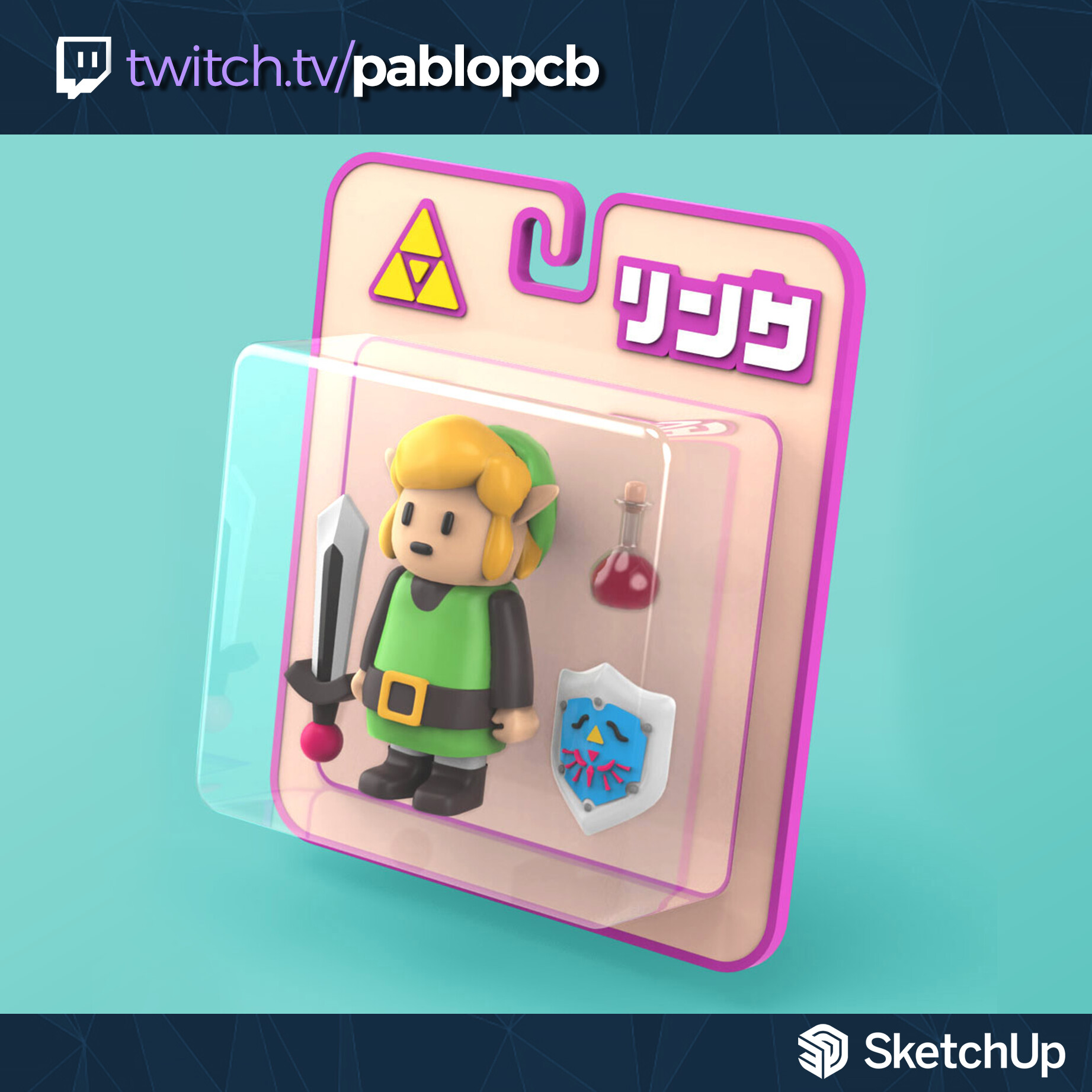 ArtStation - Link Toy from Zelda - 3D Model