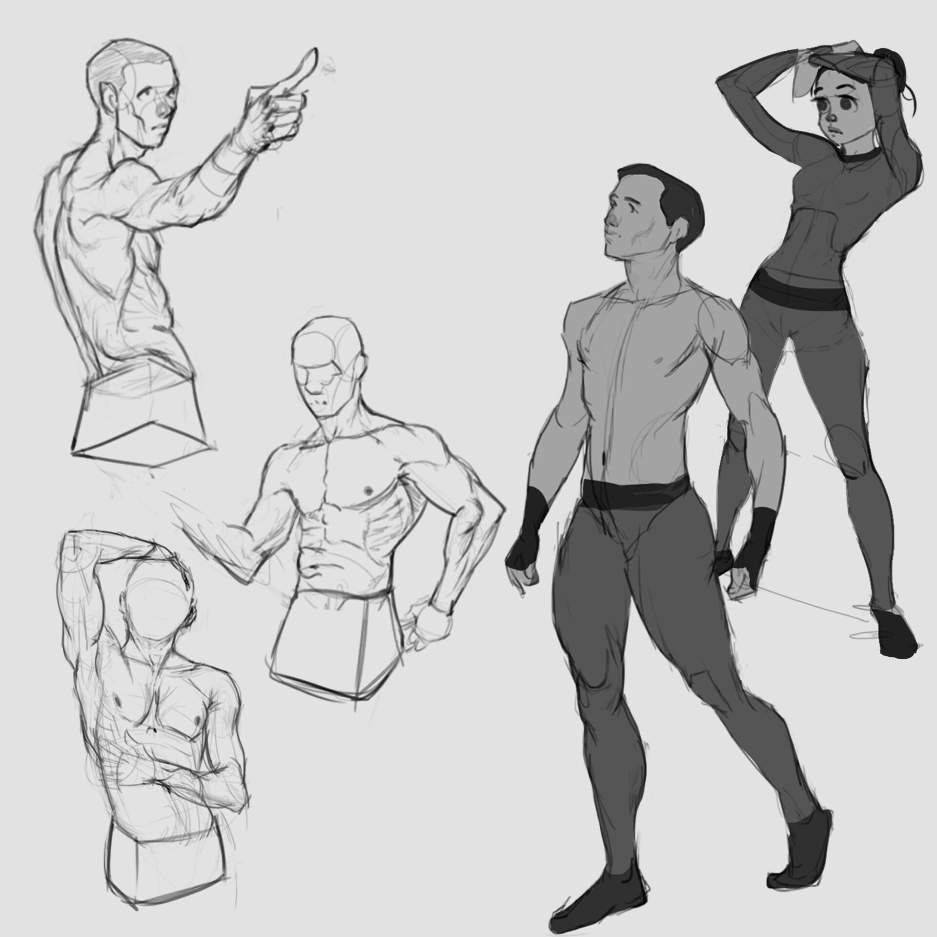 ArtStation - figure drawing & Anatomy studies Vol 1