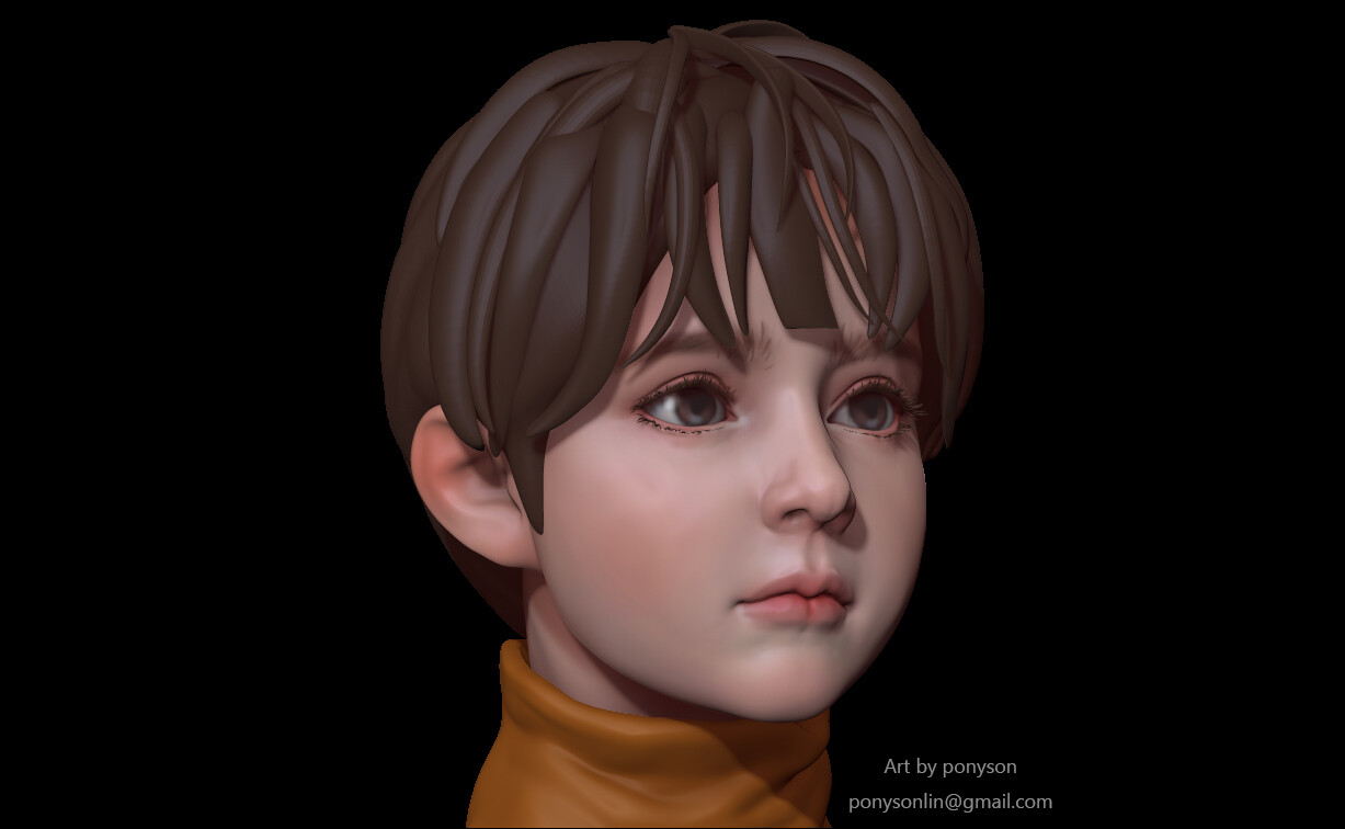 ArtStation - Boy face