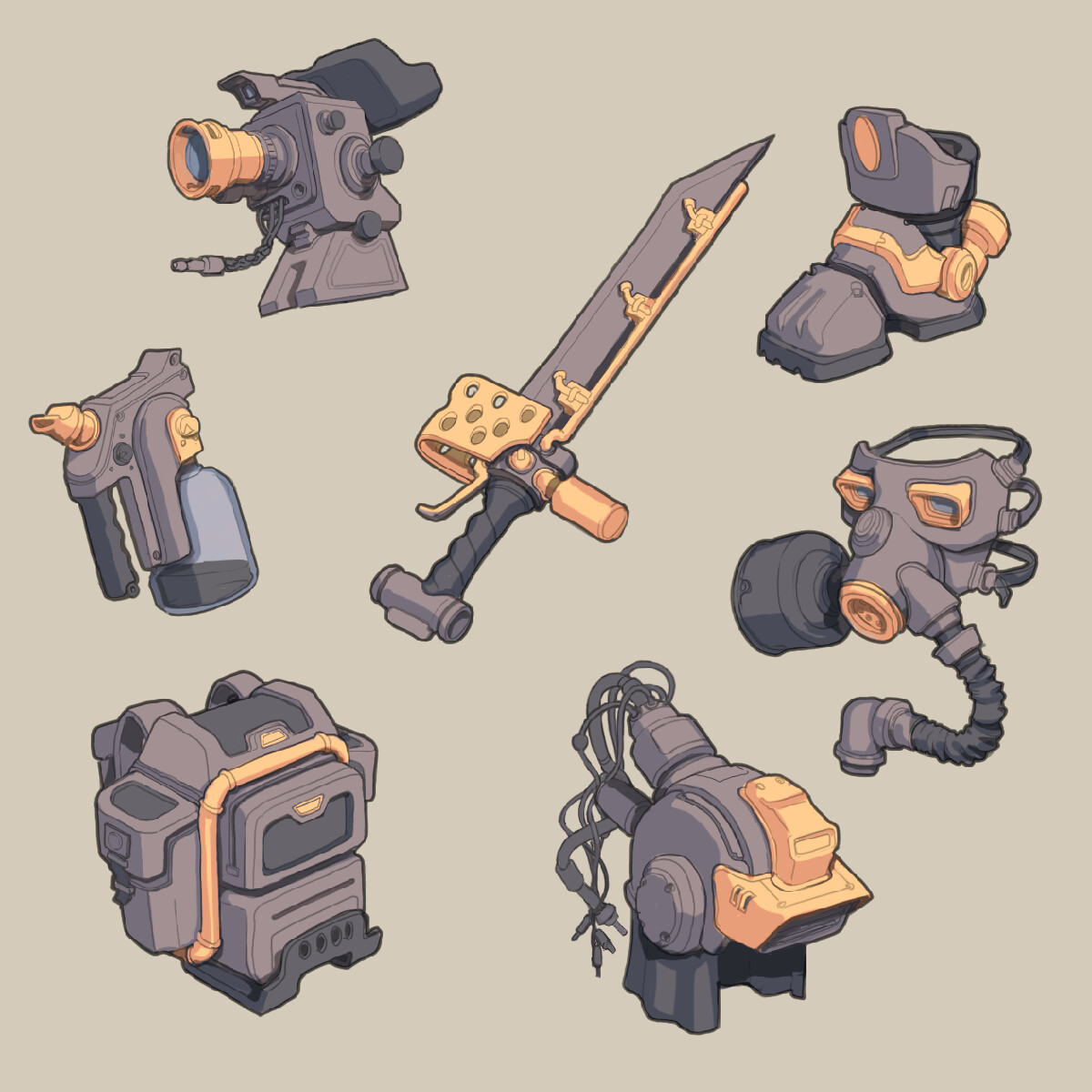 ArtStation - Props Sketches