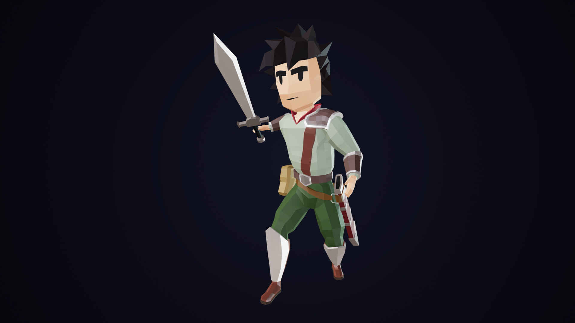 ArtStation - Low Poly Fantasy Warrior