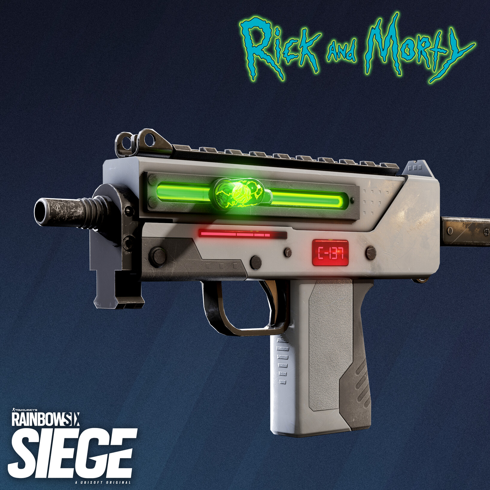 ArtStation - Rainbow Six | Siege - SMG 11 Rick & Morty