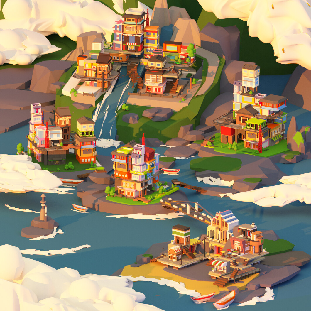 ArtStation - Small town