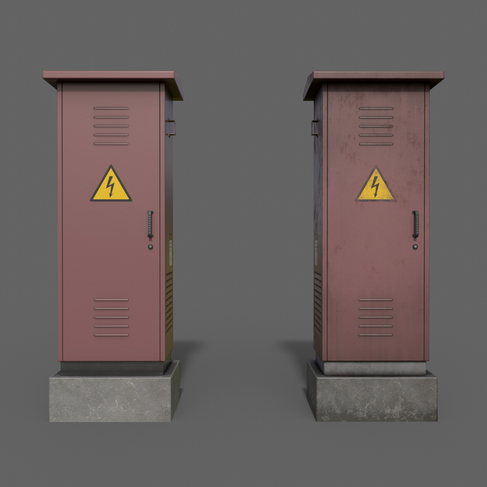 ArtStation - PBR Electric Box (Red) Ver.2