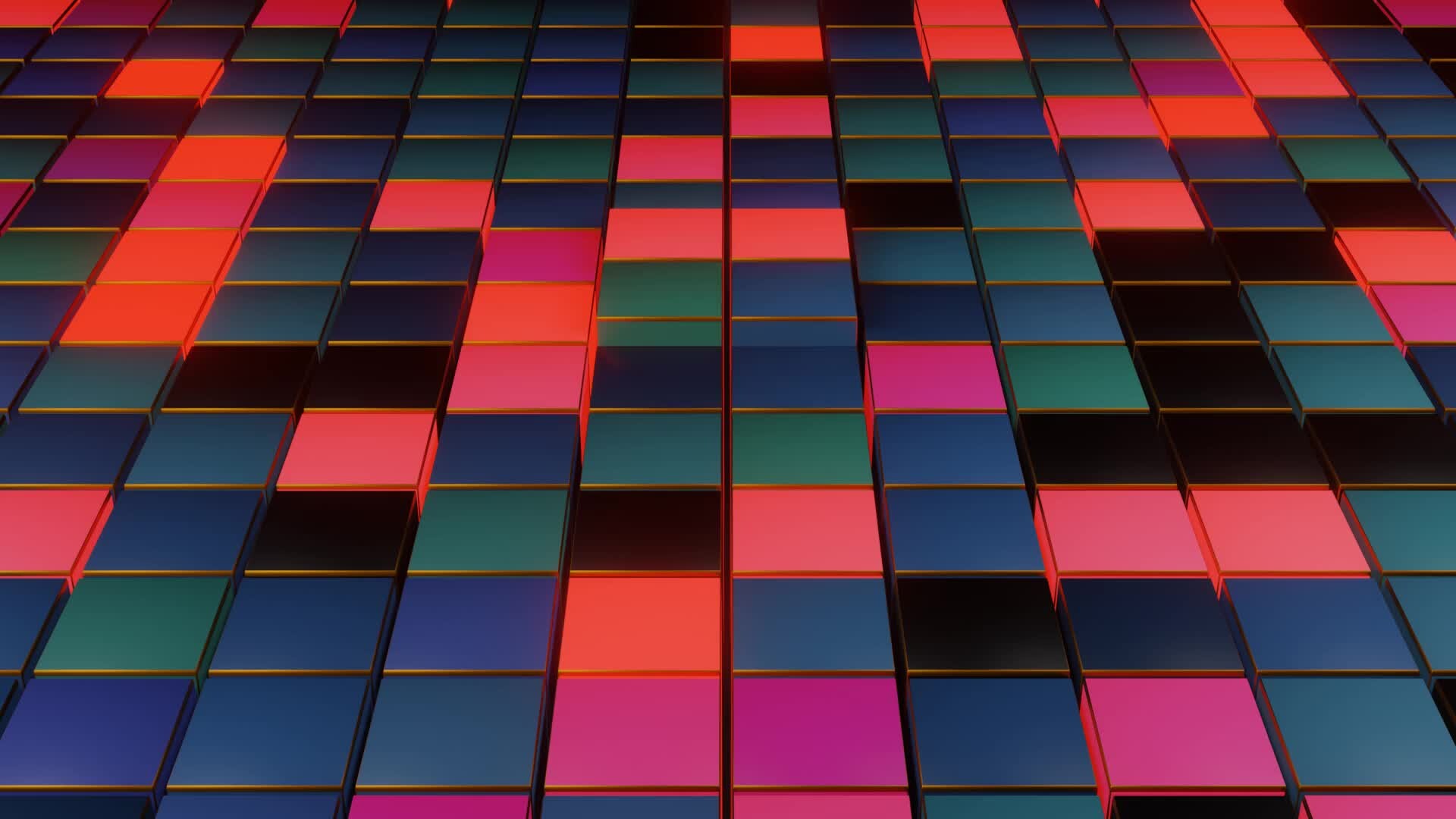 ArtStation - A wave of cubes dancing.