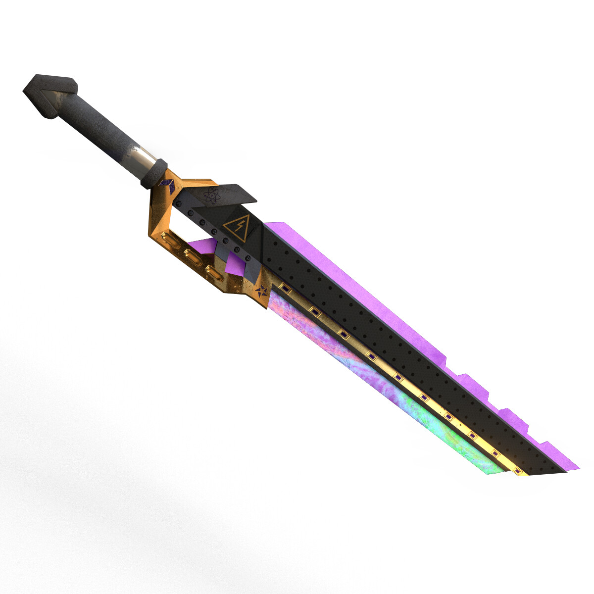 Brandon Zaborsky - Cyberpunk Cleaver Style Sword