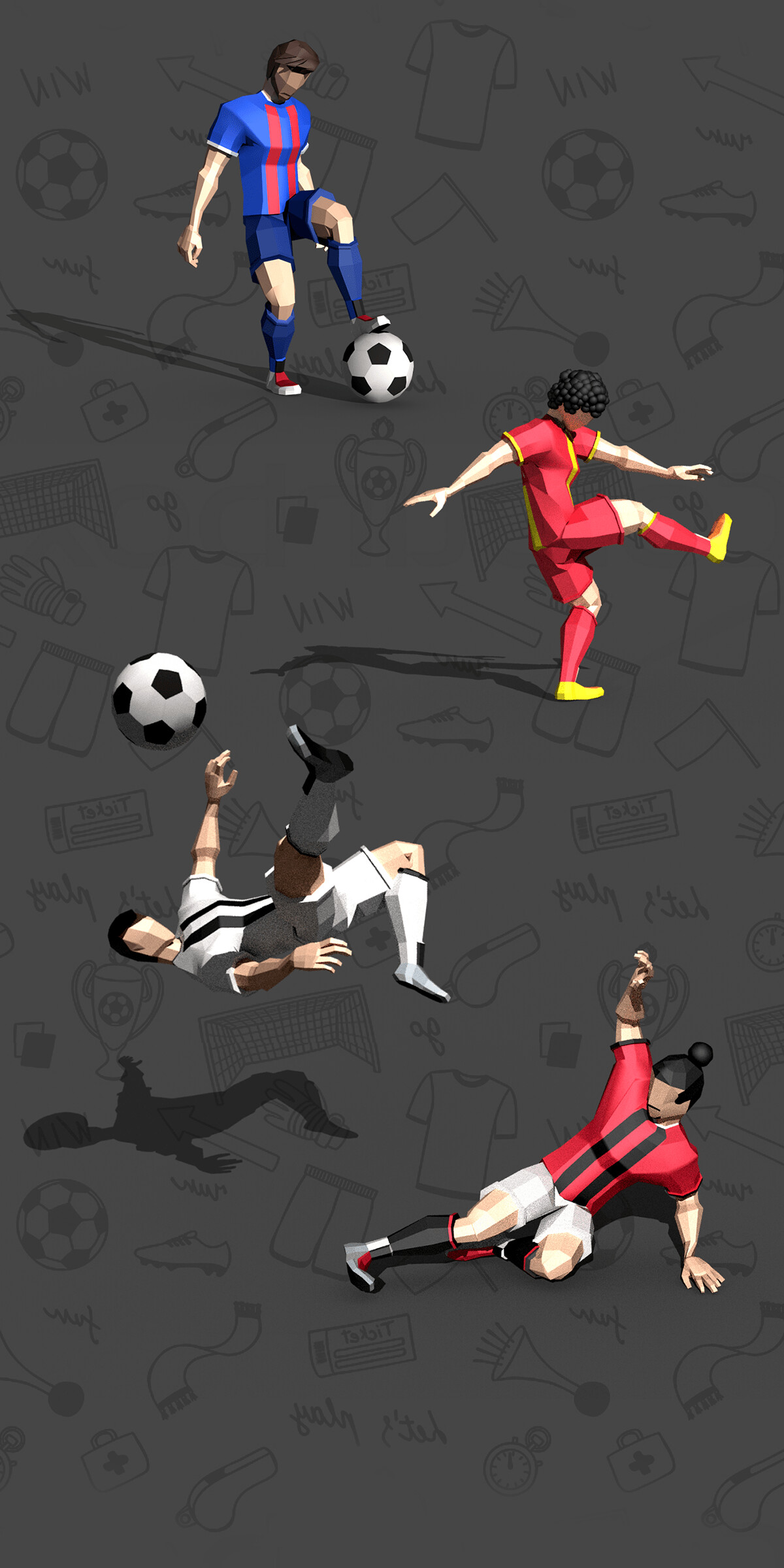 ArtStation - Low Poly Soccer Character