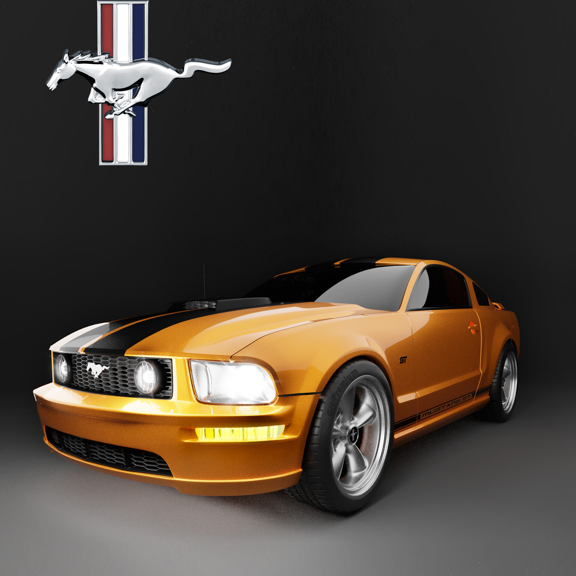 ArtStation - Unfinished Ford Mustang GT 2005