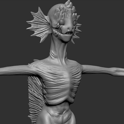 ArtStation - Horror Mermaid Concept