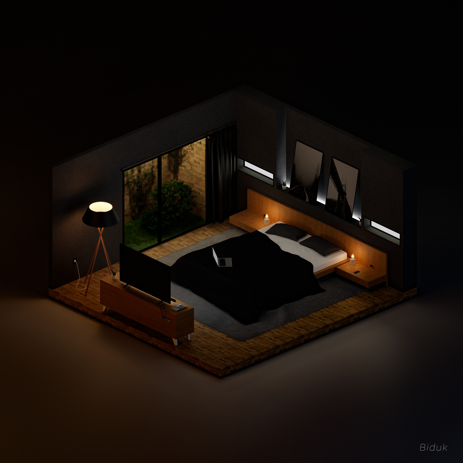 ArtStation - Isometric room 01