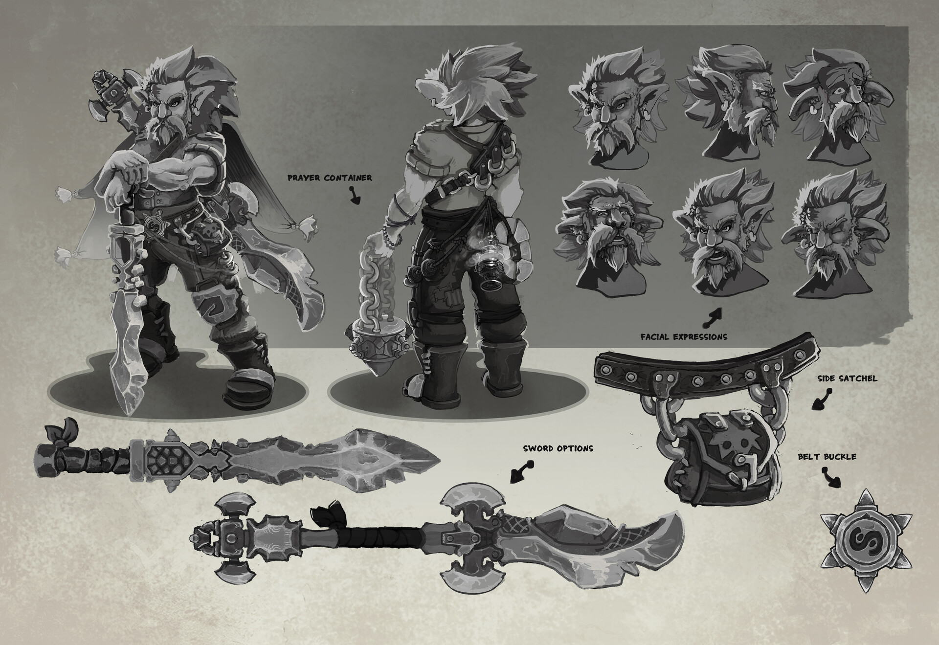 ArtStation - Grunt Muscle Character Sheet