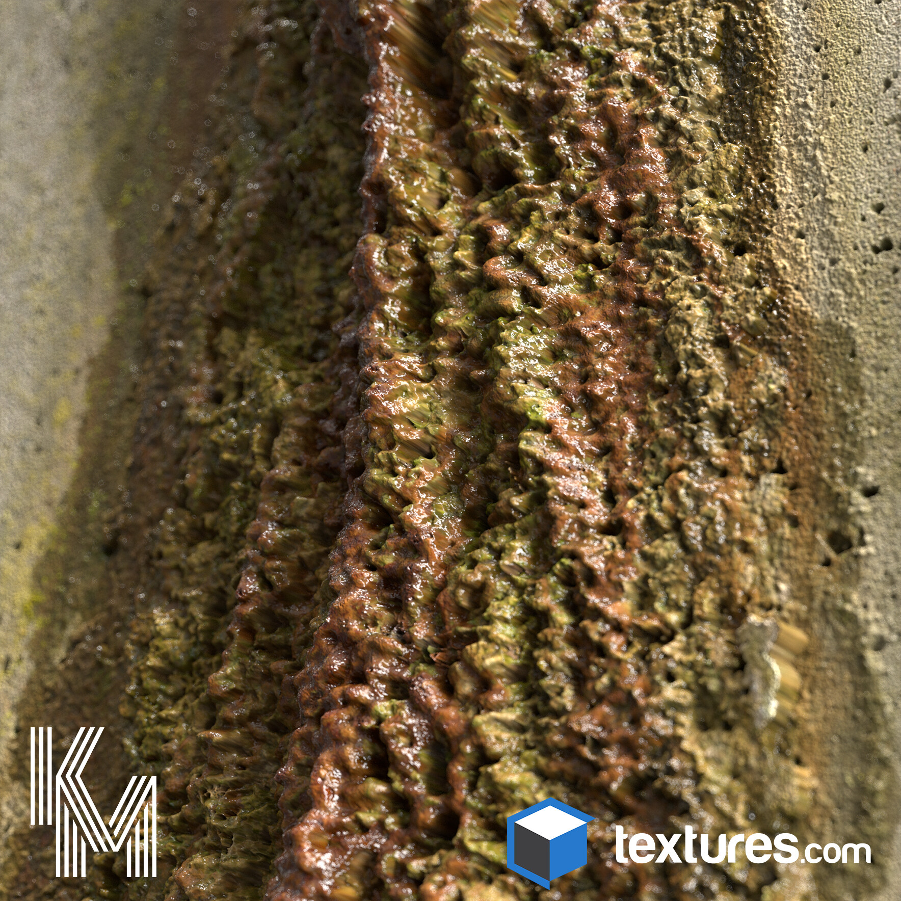 3D Scanned Textures - Leaking Concrete Wall Material | Photoscanned ...