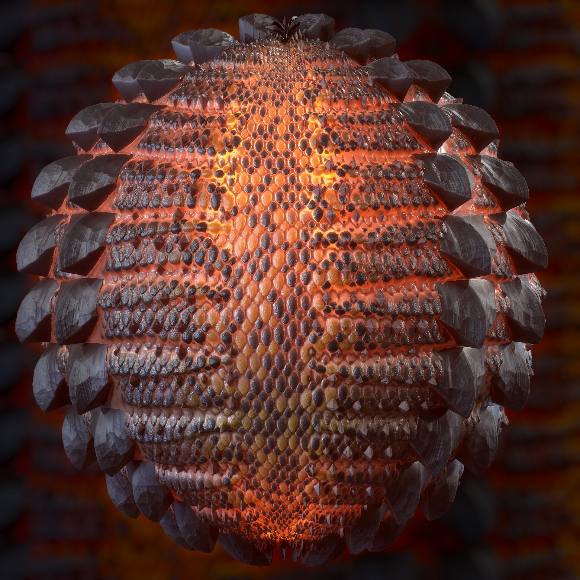 ArtStation - Fire lizard skin