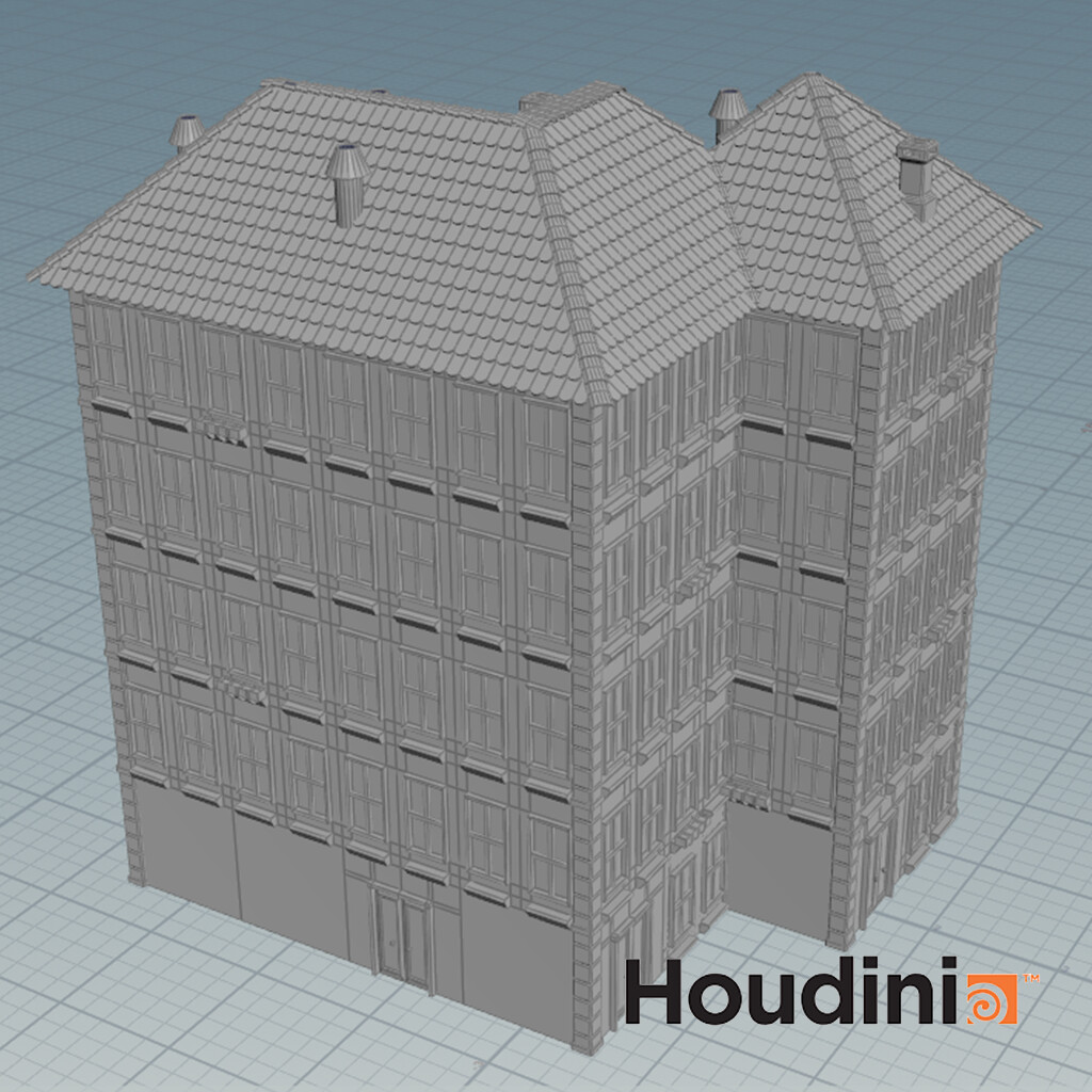 ArtStation - Houdini Procedural Building
