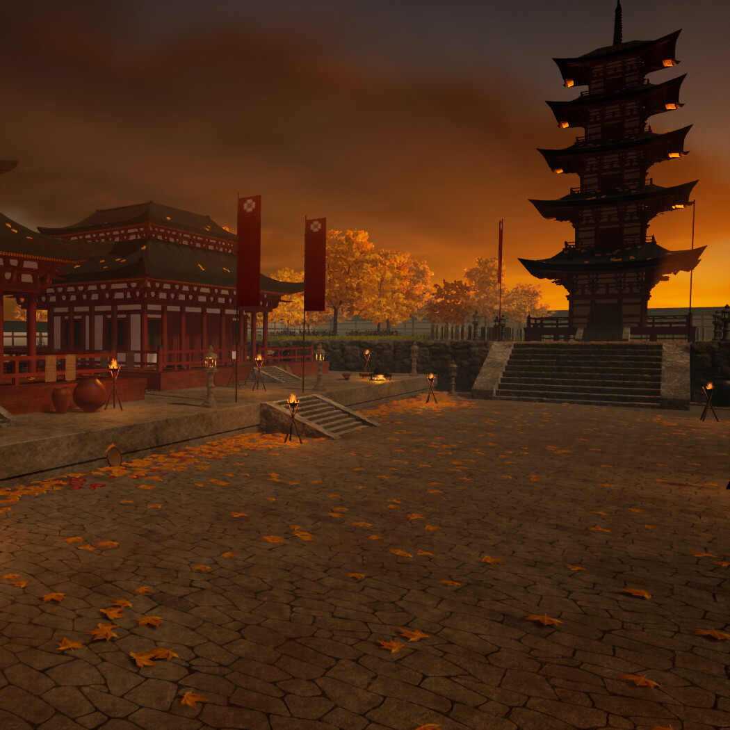 ArtStation - Final Year Project Japanese Game Environment!