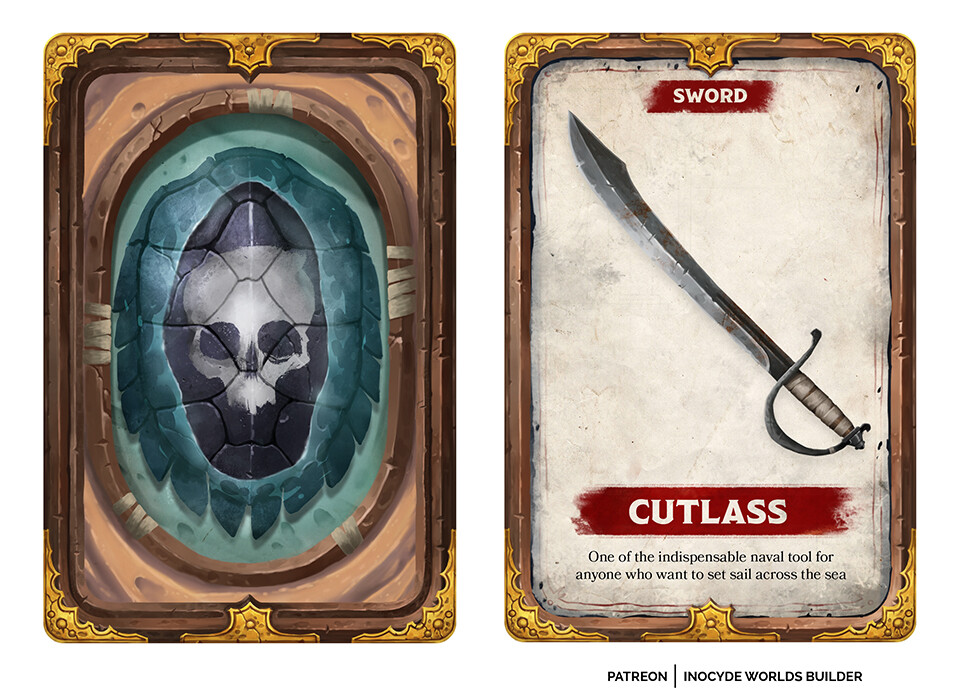ArtStation - Snapper Island equipment cards