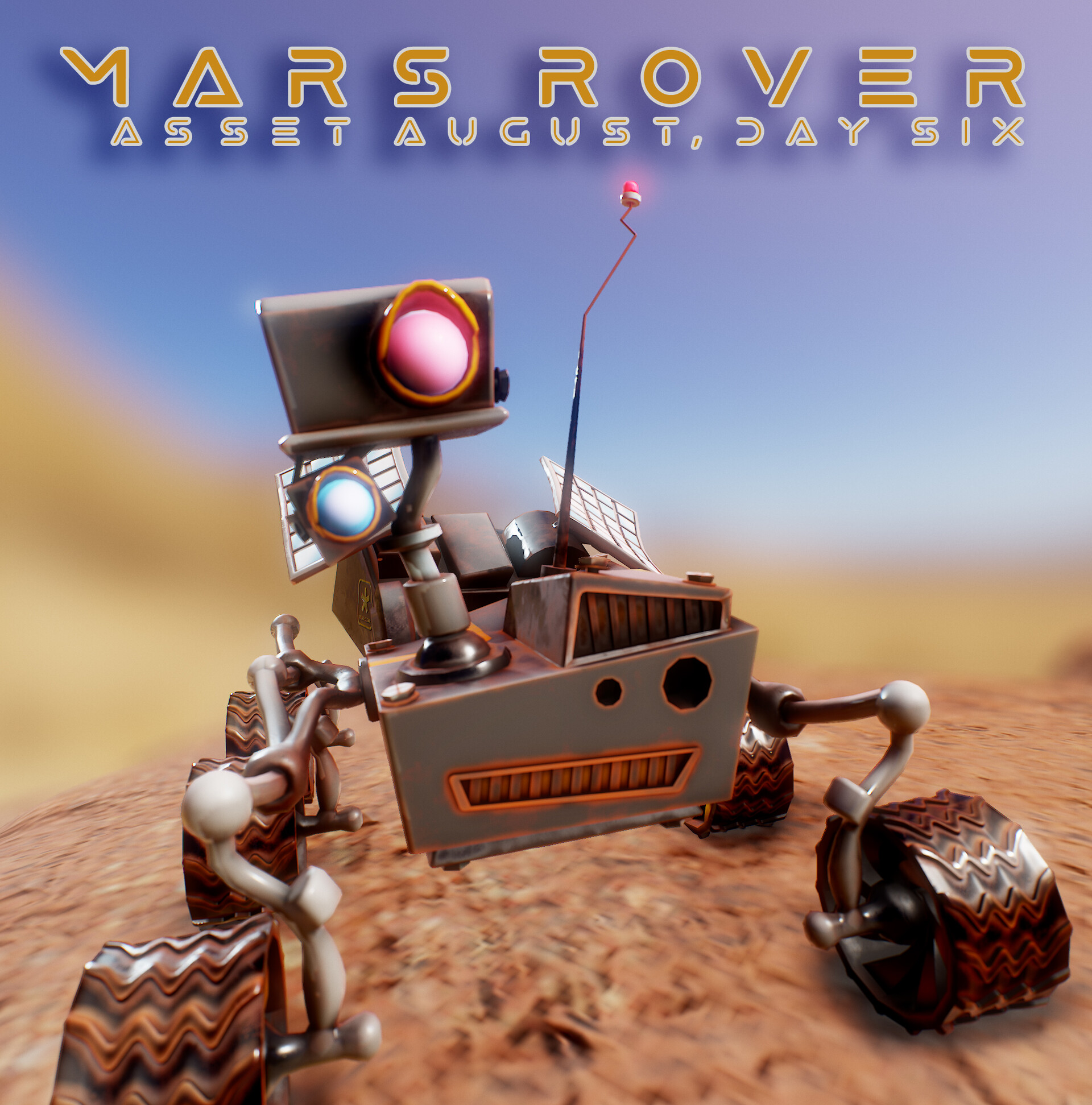 ArtStation - Mars Rover - Asset August, Day 6
