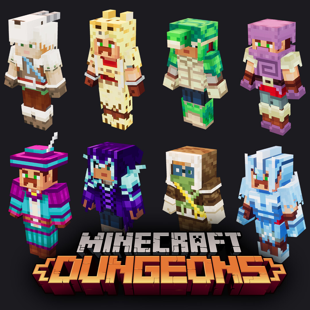 ArtStation - Minecraft Dungeons DLC Armour, Skins & Items