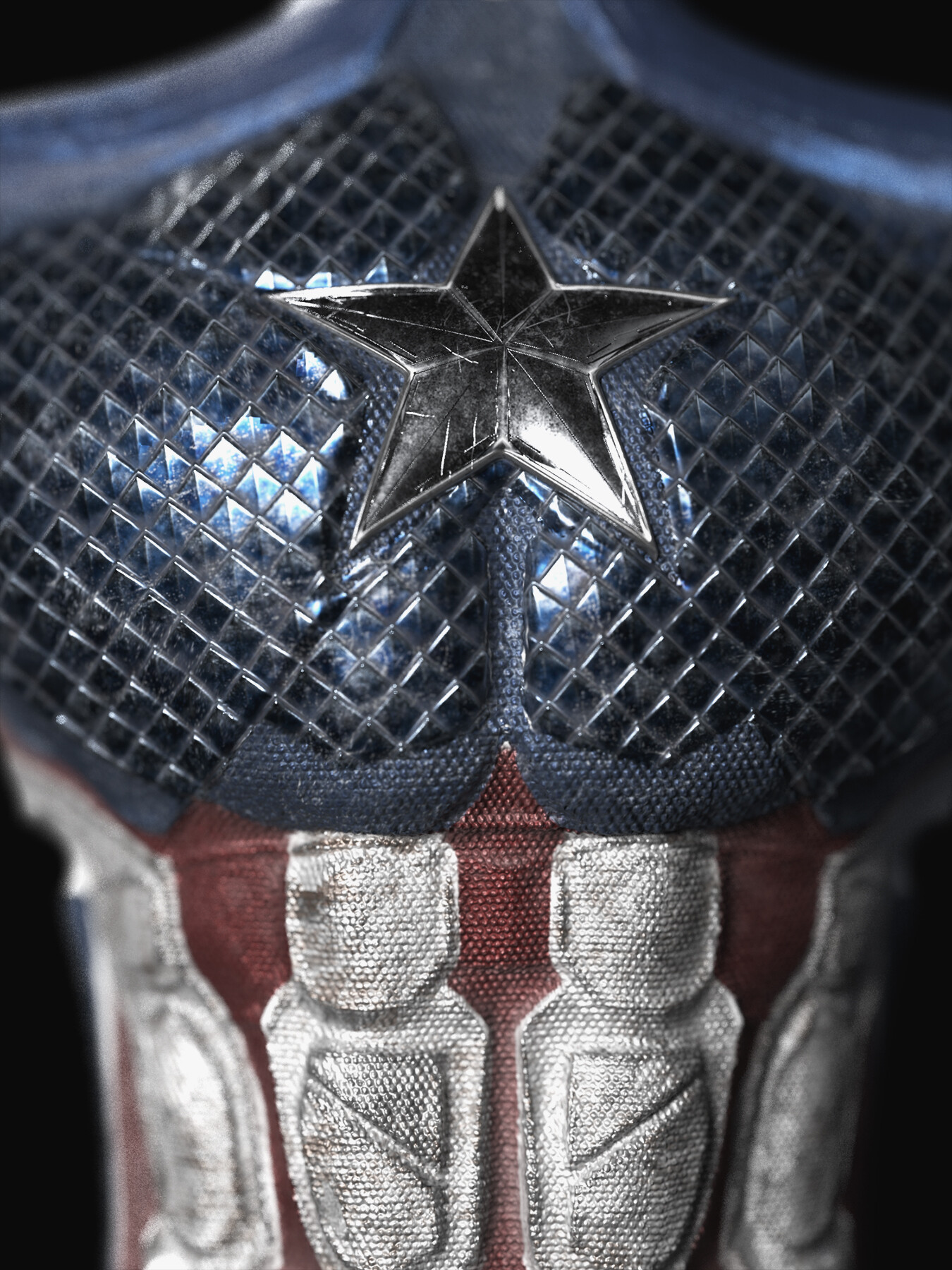 ArtStation - 3D modelling & Texturing : Captain America suit
