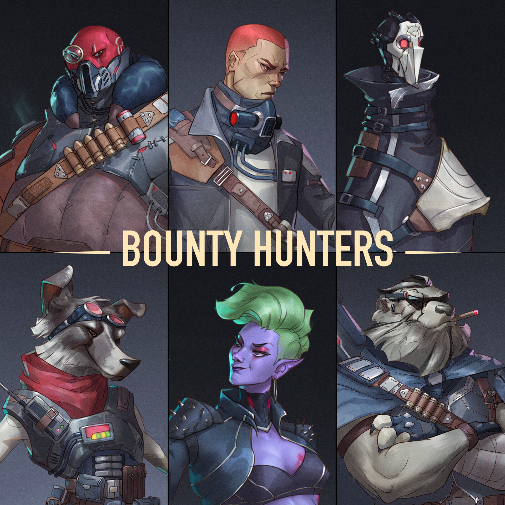 ArtStation - Bounty Hunters