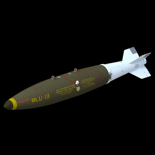 ArtStation - BLU-111(Mk 82) unguided, low-drag general-purpose bomb ...