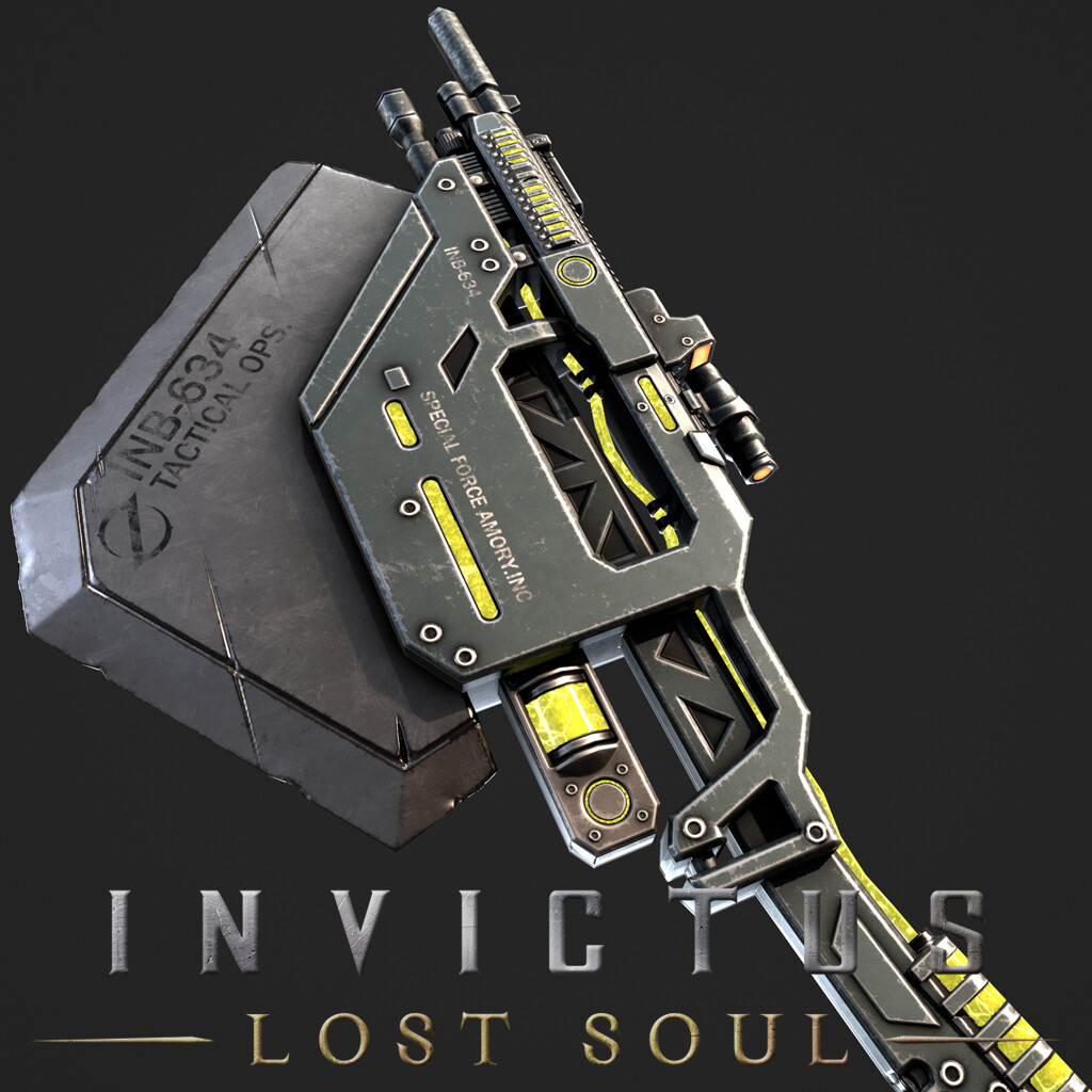 ArtStation - Invictus lost soul - Special Force Great Weapon