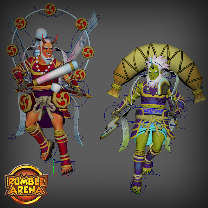 ArtStation - Character Rigging - Rumble arena