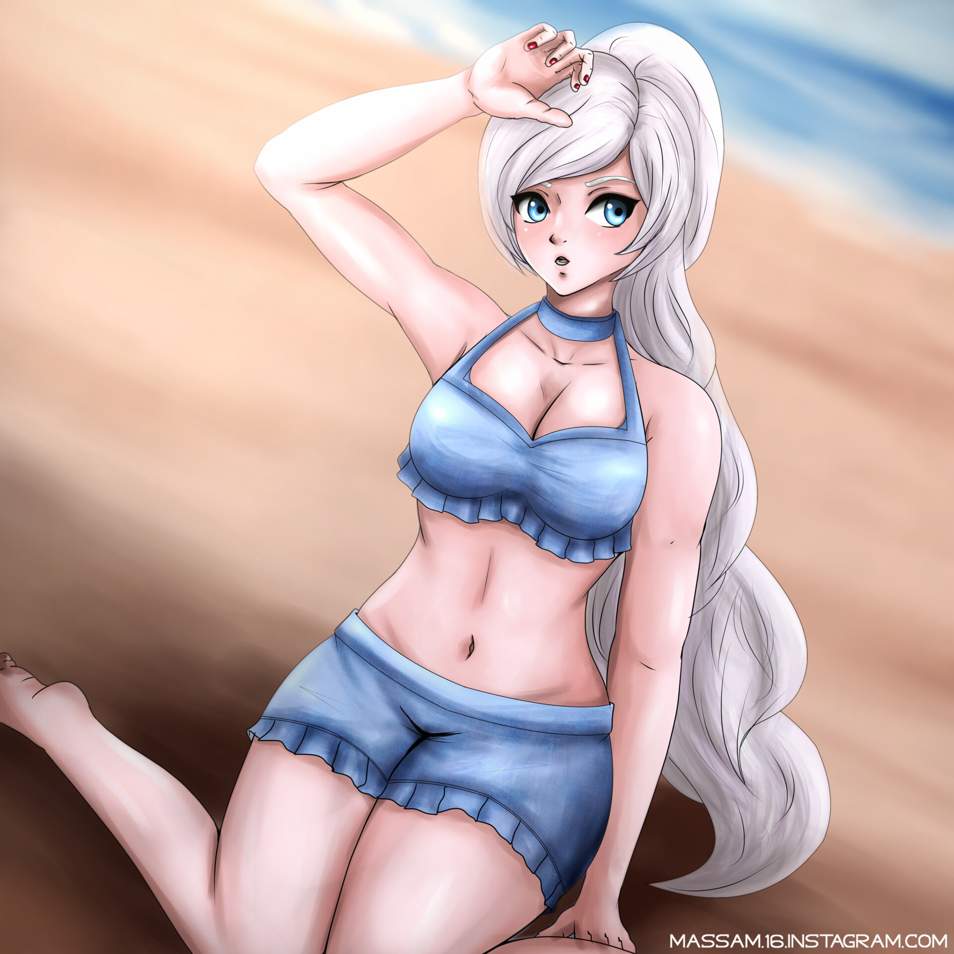 ArtStation - Weiss on the Beach