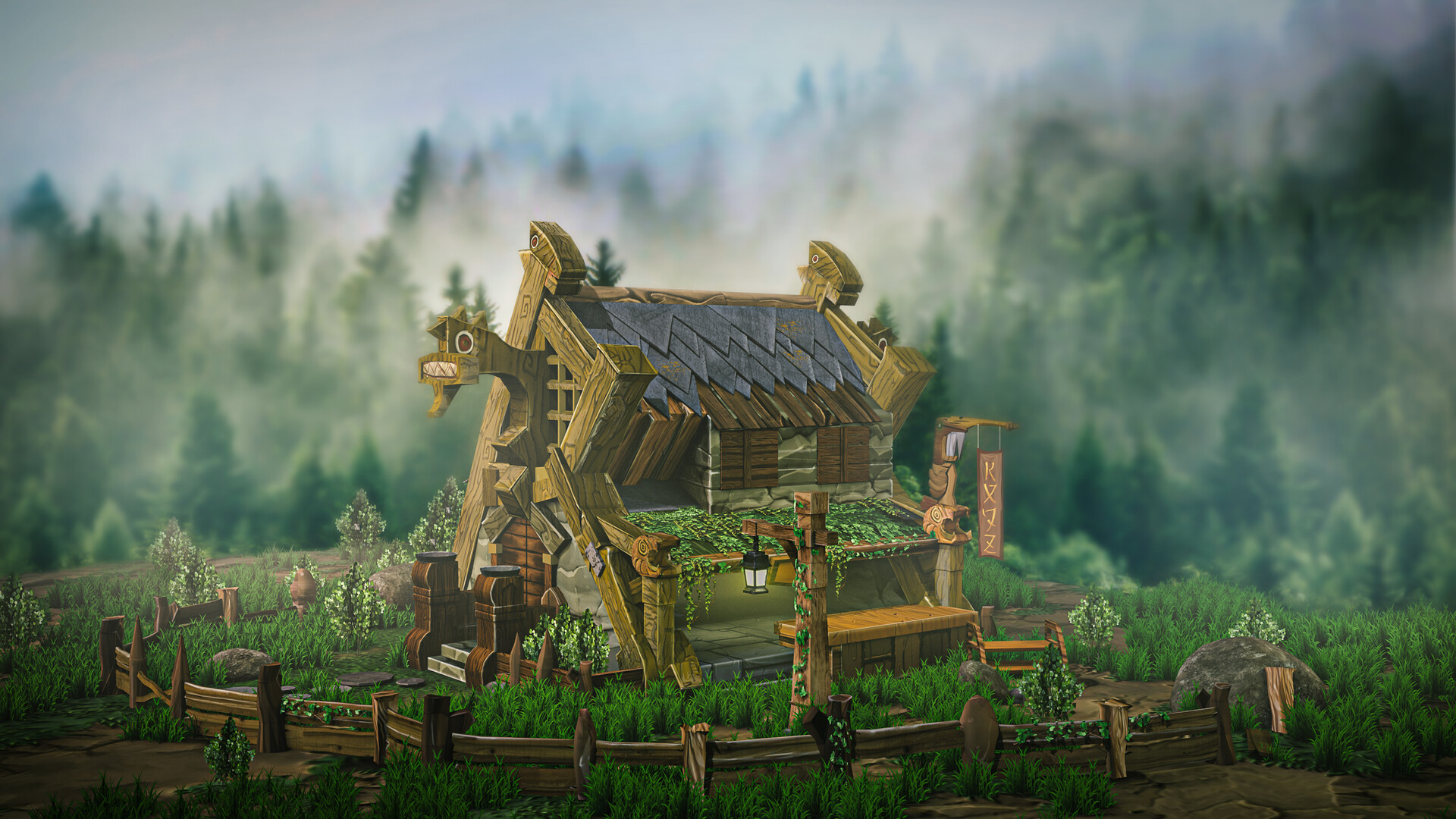 ArtStation - The Tribal House